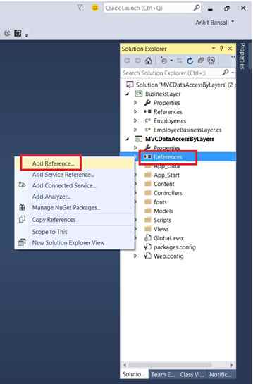 CRUD Operations in MVC Using Business Layer and Scaffolding
